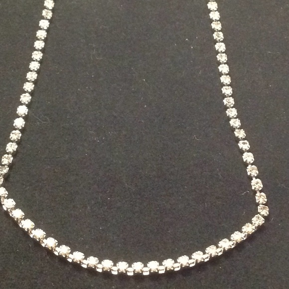 Vintage | Jewelry | Vintage Rare Necklace With Clear Rhinestones | Poshmark